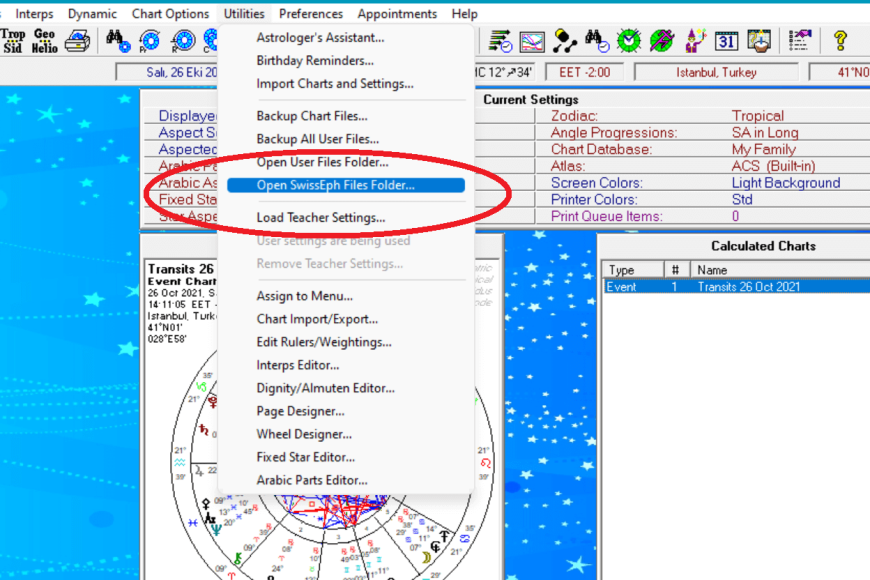 Solar Fire Asteroit Ekleme (Karma Asteroit 3811) - Karma Astroloji